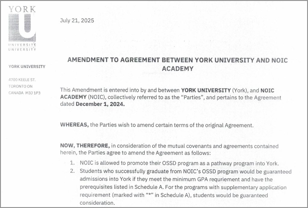 NOIC - 约克大学 Pathway Program - NOIC Academy